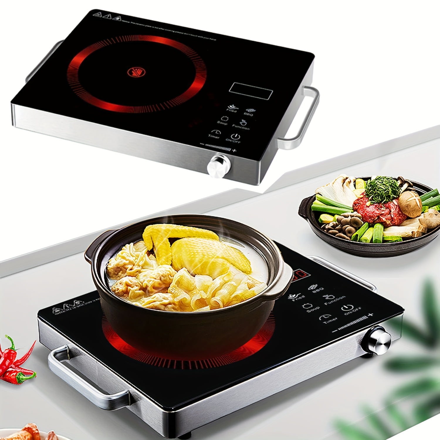 Electric Ceramic Stove, 2200W Ceramic Stove - 2200W Electric Ceramic ...