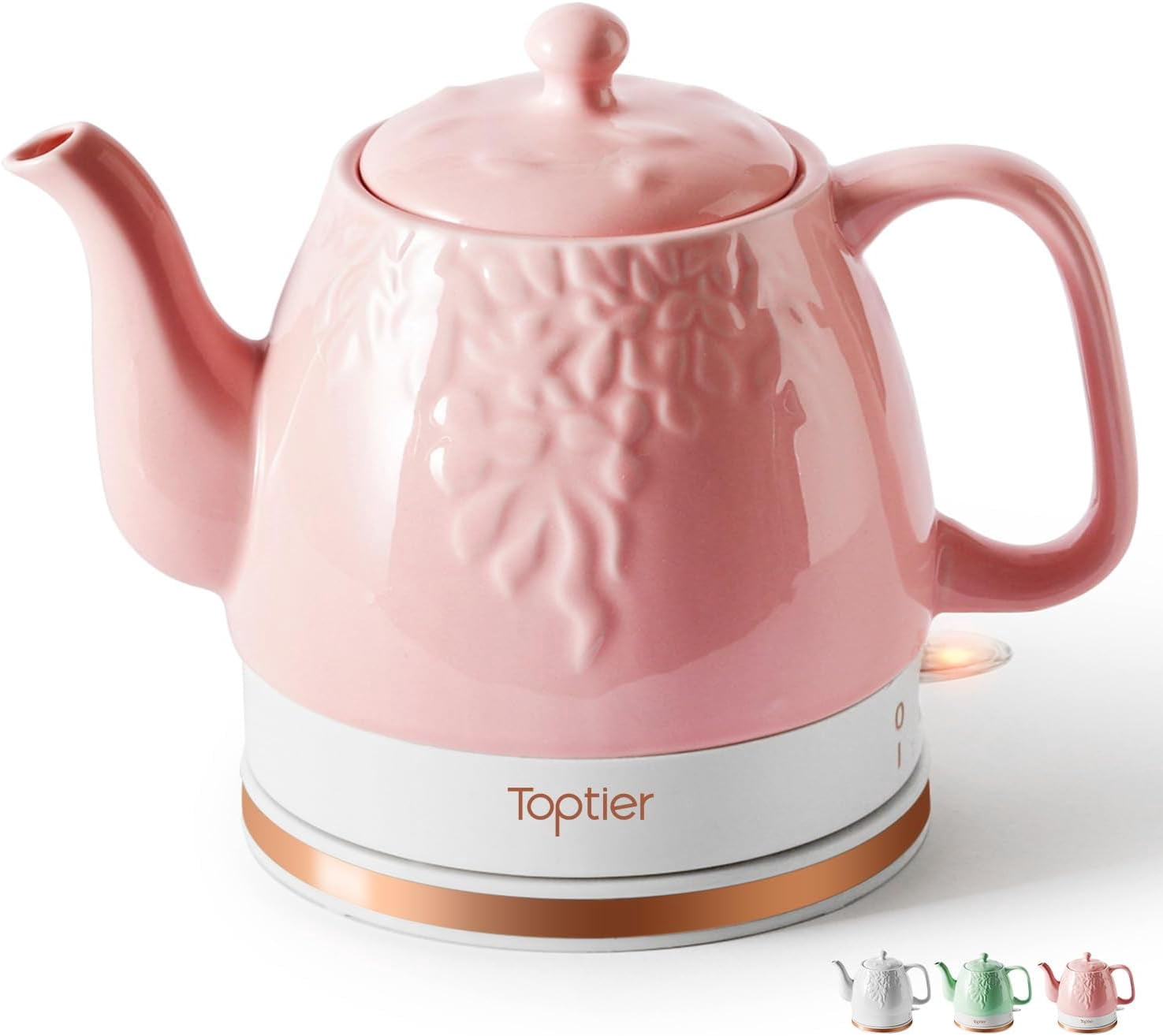 Electric Ceramic Tea Kettle, Boil Water Quickly and Easily, Detachable ...