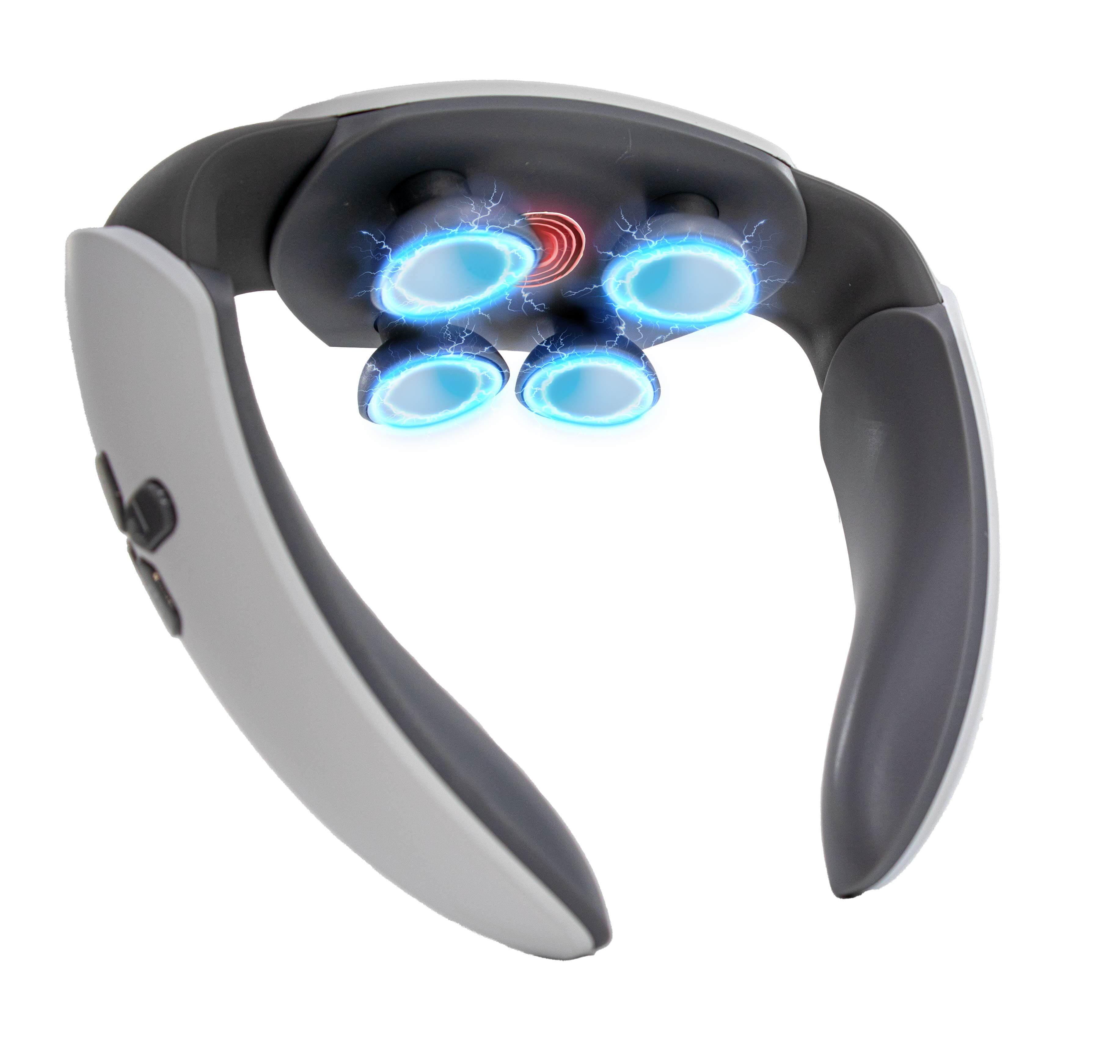 Electric Cervical Pulse Neck Massager w/ Heat, Red Light and Magnetic ...