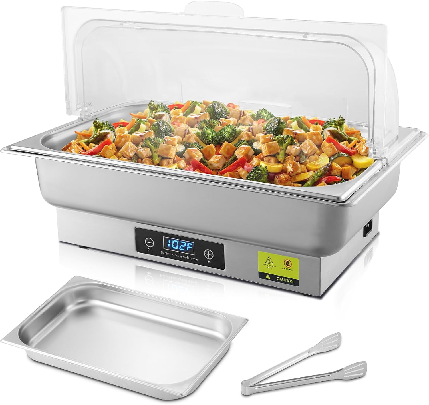 Electric Chafing Dish, 9QT Full Size Electric Chafing Dish Buffet Set ...