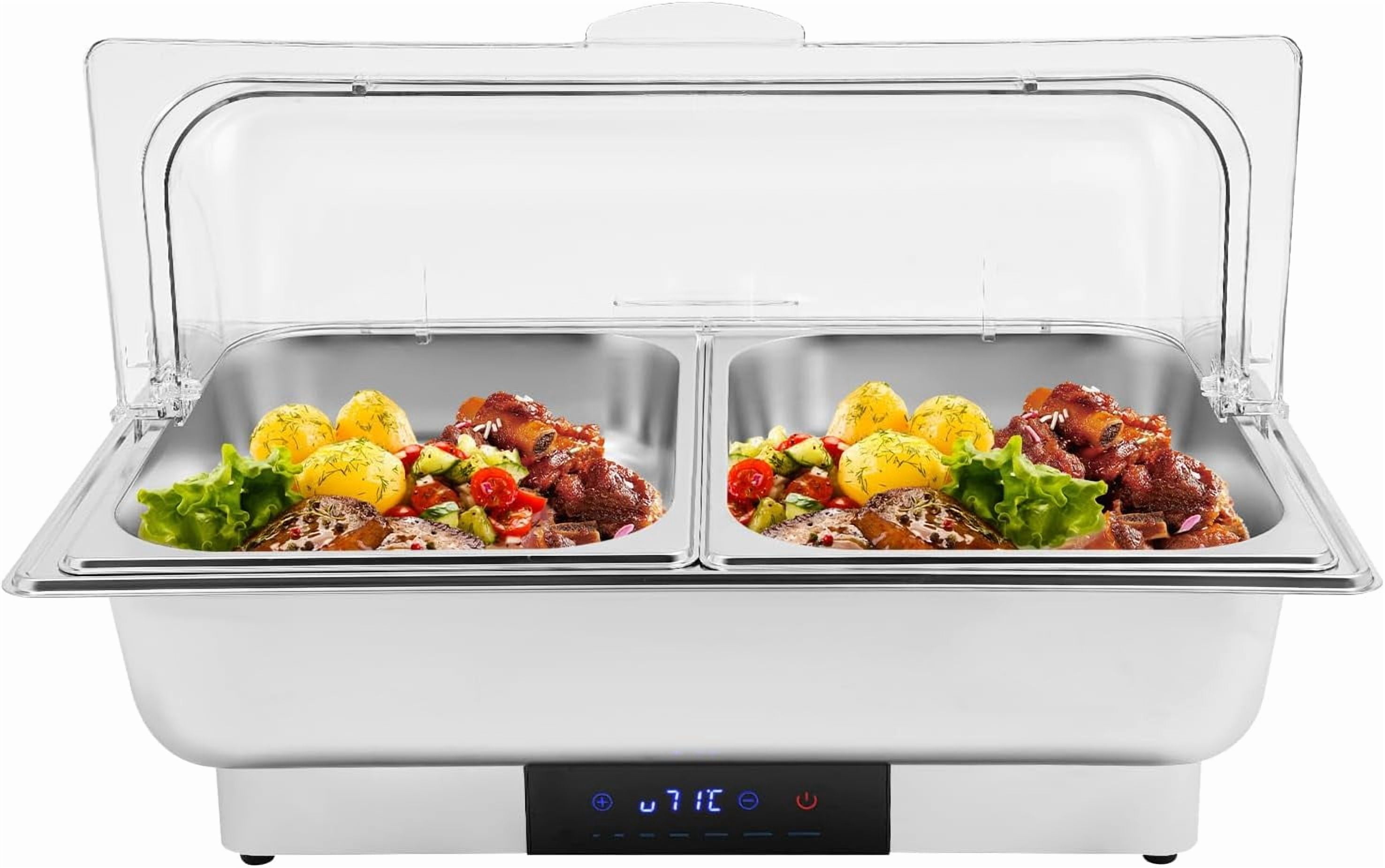 Electric Chafing Dish, Buffet Warmer for Catering w/Temp Control ...