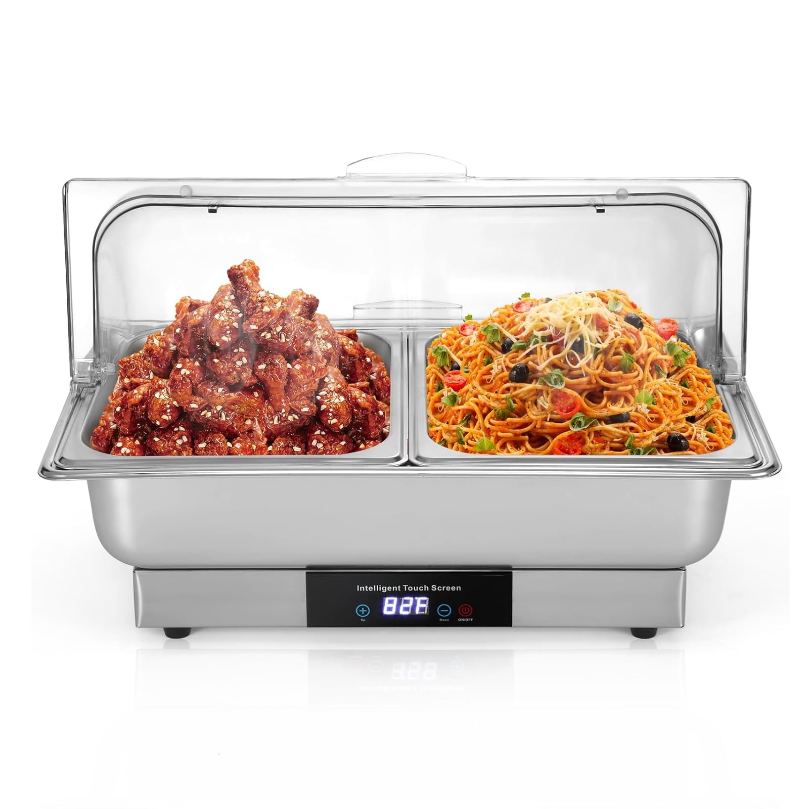 Electric Chafing Dish | Stainless Steel Chafing Dishes Double Server ...