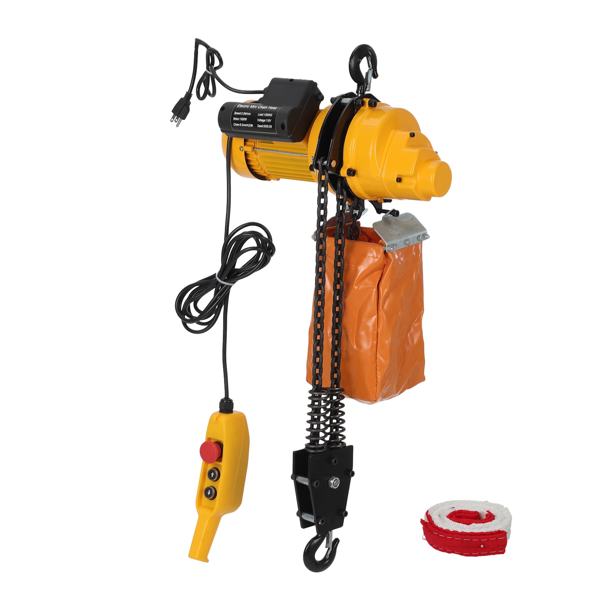 Garvee Electric Chain Hoist 2200Lbs 15Ft Lift, 110V Single Phase ...