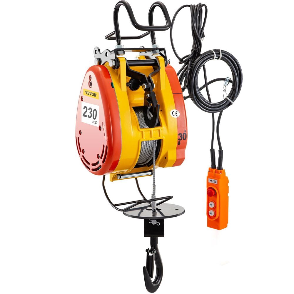 Electric Chain Hoist 230kg Capacity Electric Winch 507lbs with 98ft/30m ...