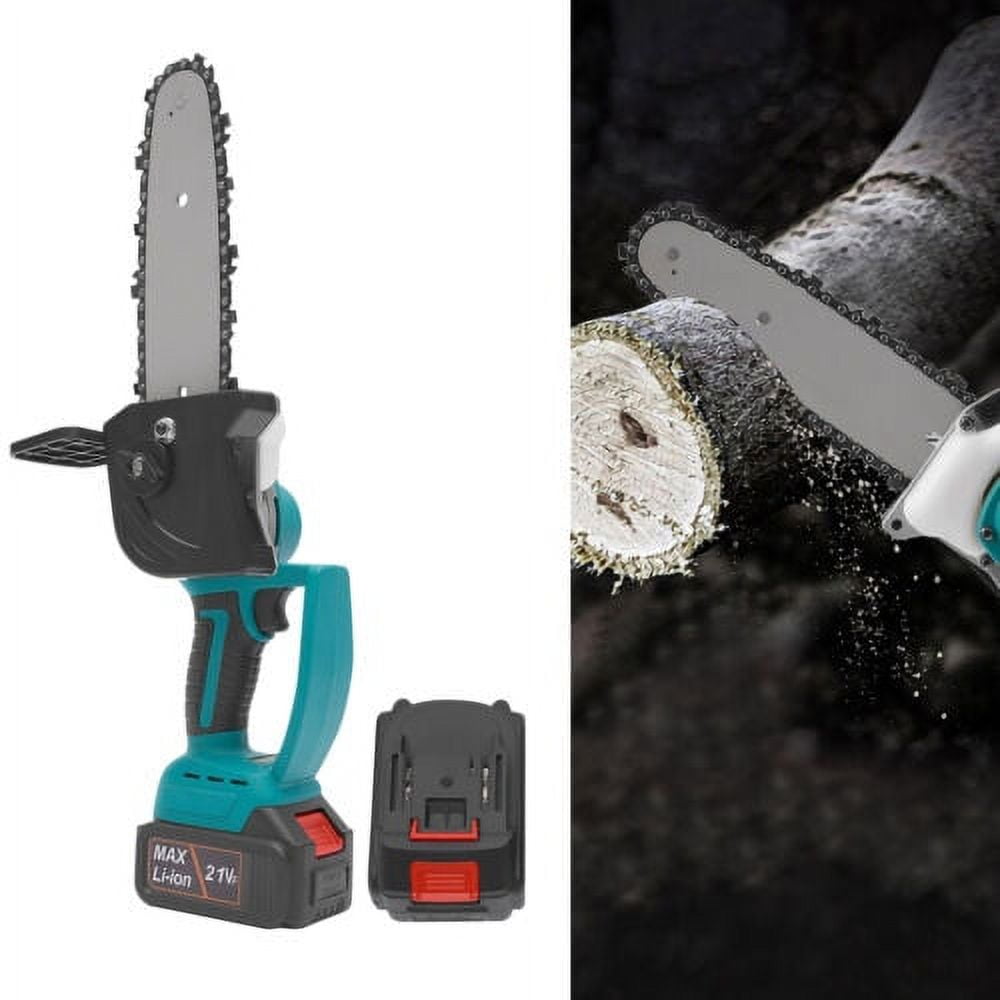 Electric Chainsaw Handheld Cordless Wood Cutter w/2 Battery 1 Chain ...