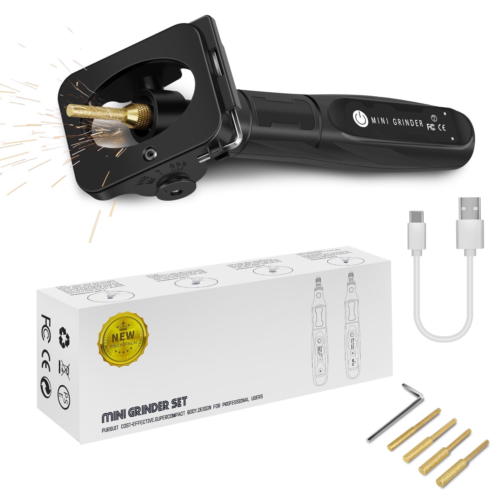 Electric Chainsaw Sharpener Kit Cordless High-Speed Chain Saw Sharpener ...