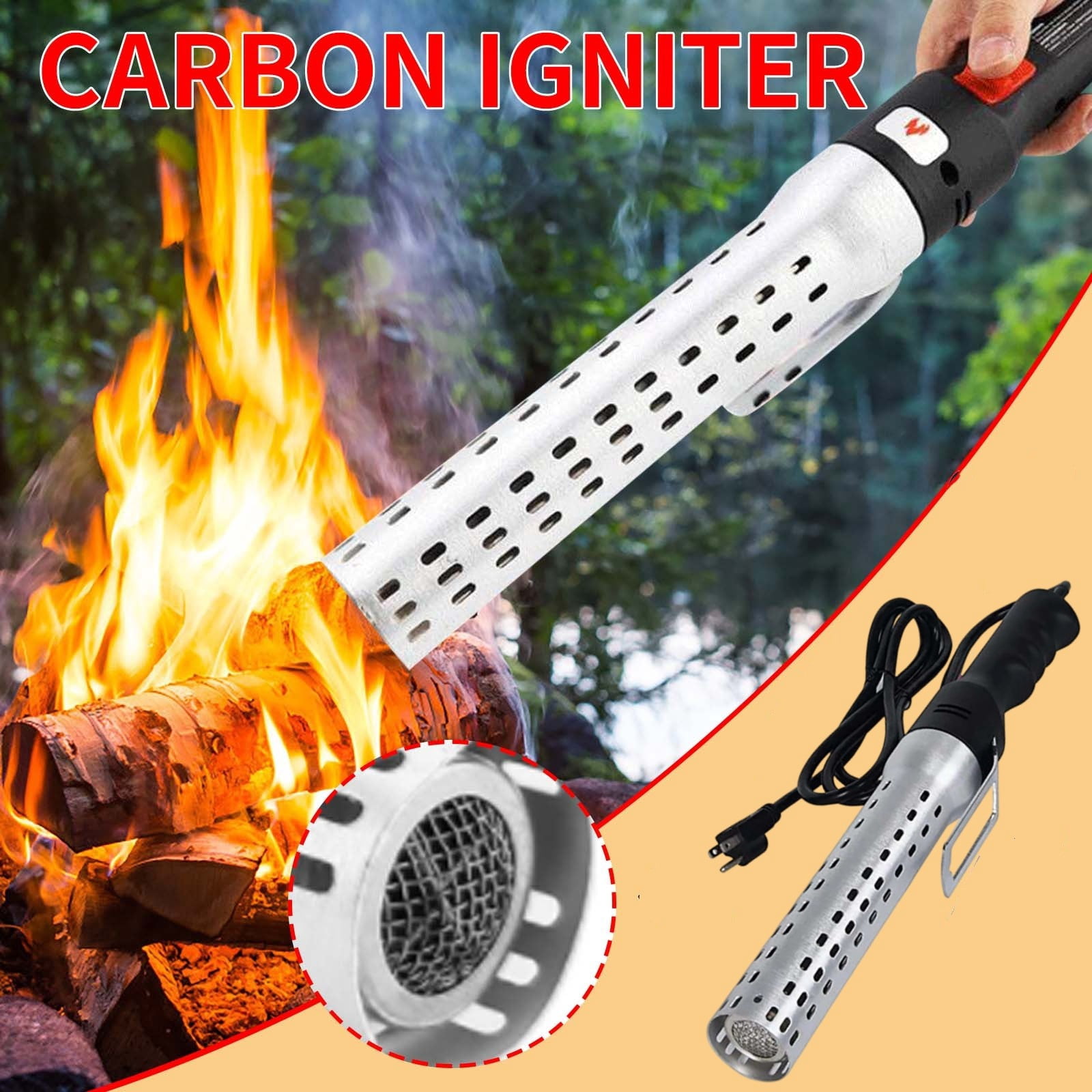 Electric Charcoal Fire Starter Electronic Igniter Rapid Heating Bbq ...