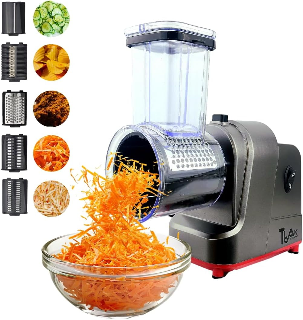Electric Cheese Grater, 250W Professional Slicer/Shredder/chopper, One ...