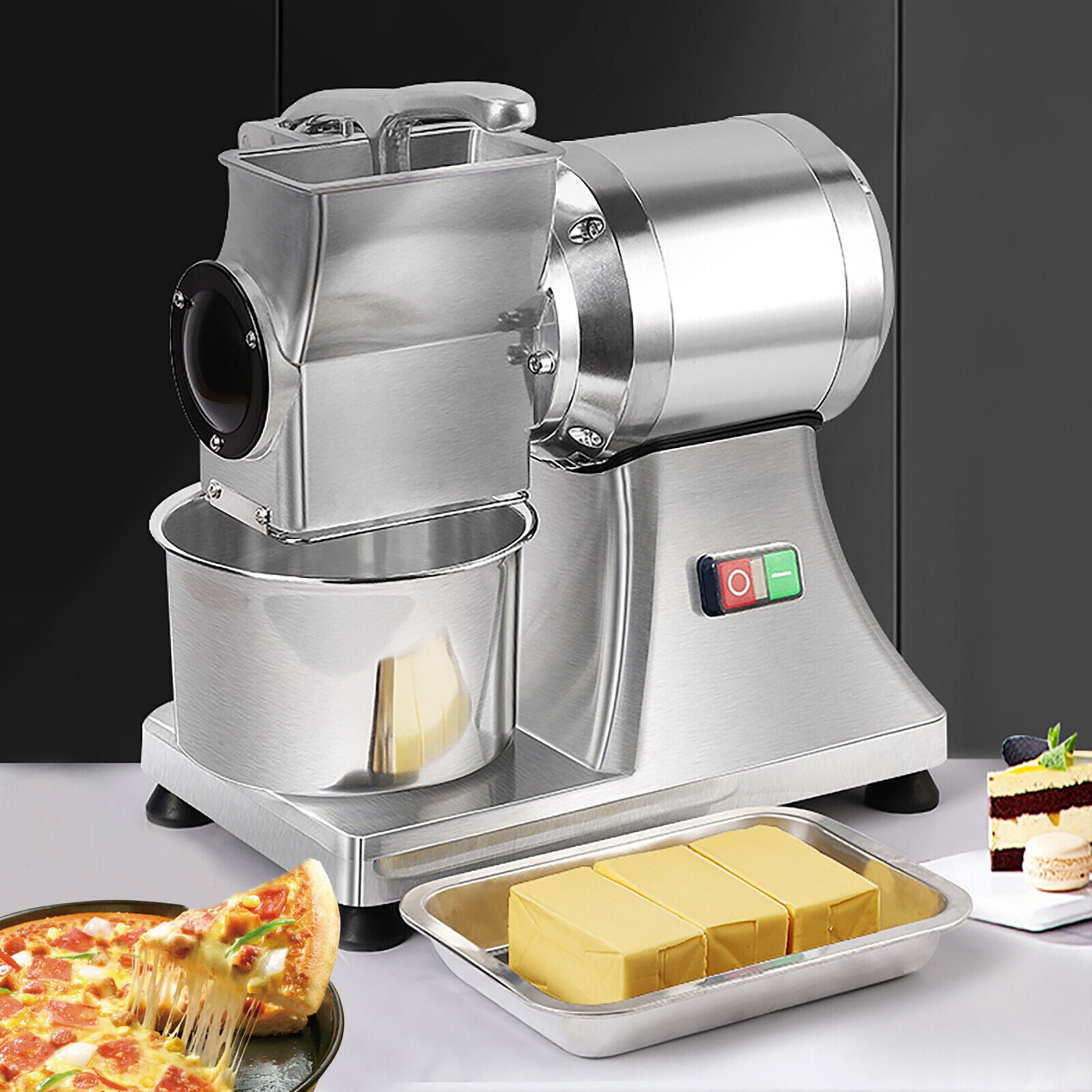 Electric Cheese Grater 550W Commercial Electric Cheese Grinder Slicer ...
