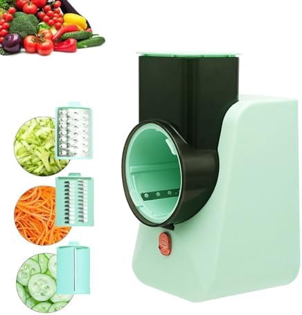 Electric Cheese Grater, Multi-Purpose Cheese Shredder Vegetable Chopper ...