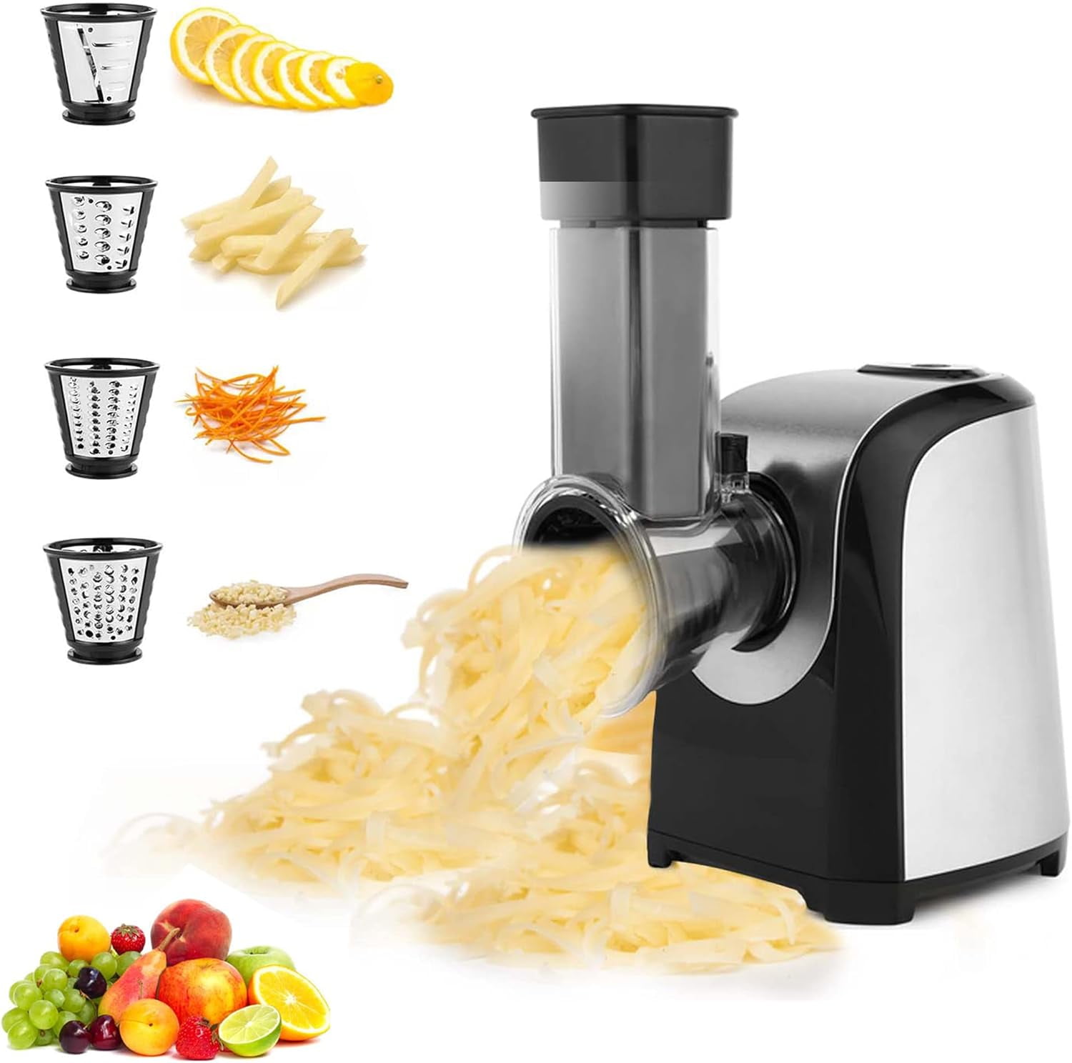 Electric Cheese Grater,Professional Electric Slicer Shredder,150W 4 in ...