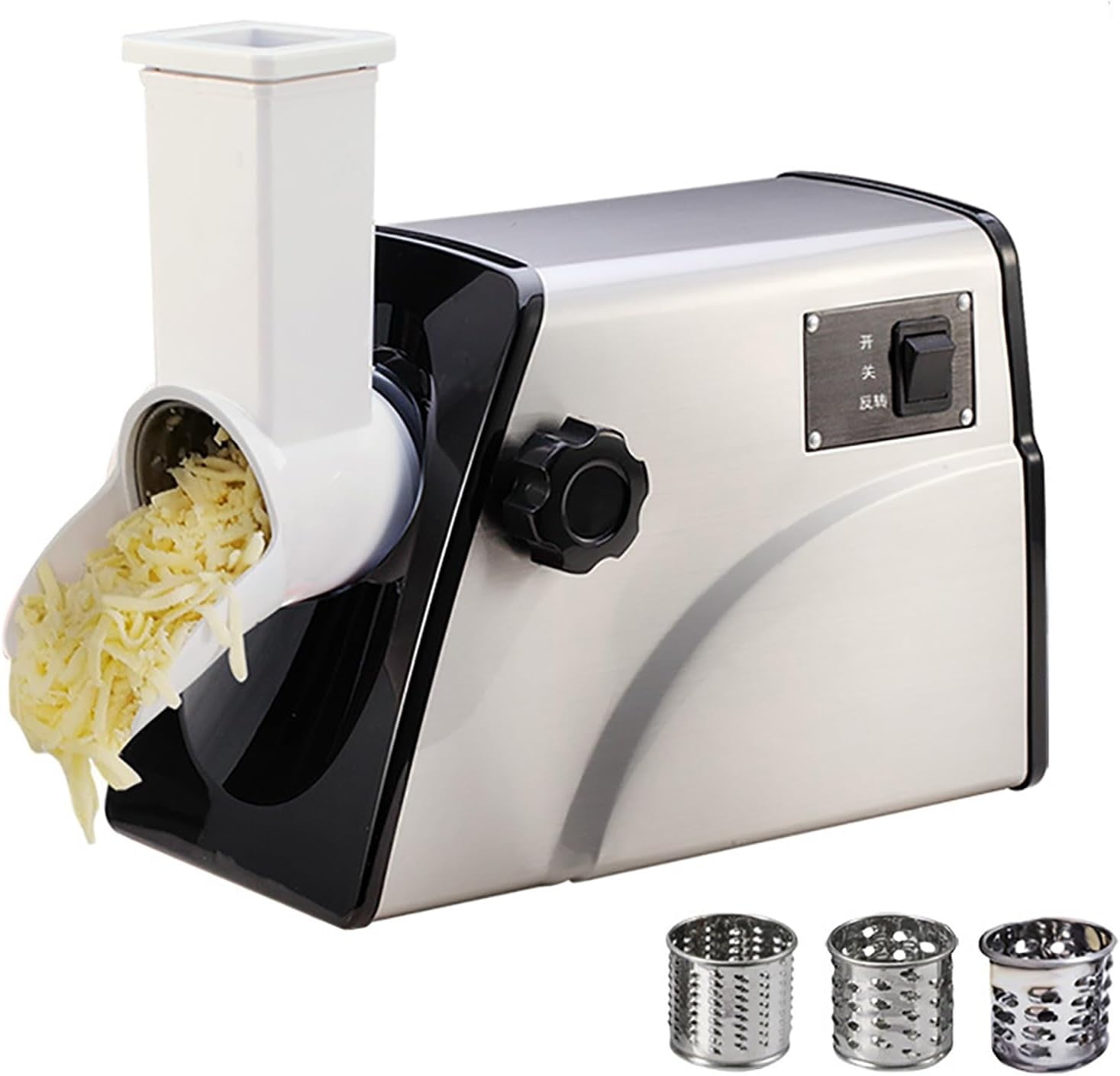 Electric Cheese Grater Rotary Machine Stainless Steel Food Grater and ...
