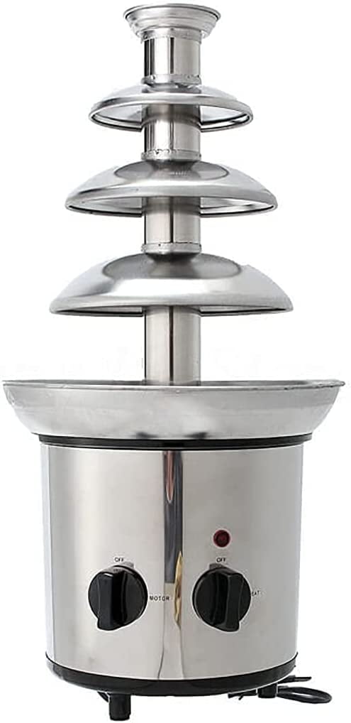 Electric Chocolate Fondue Fountain Machine Stainless Steel 4-Pound ...