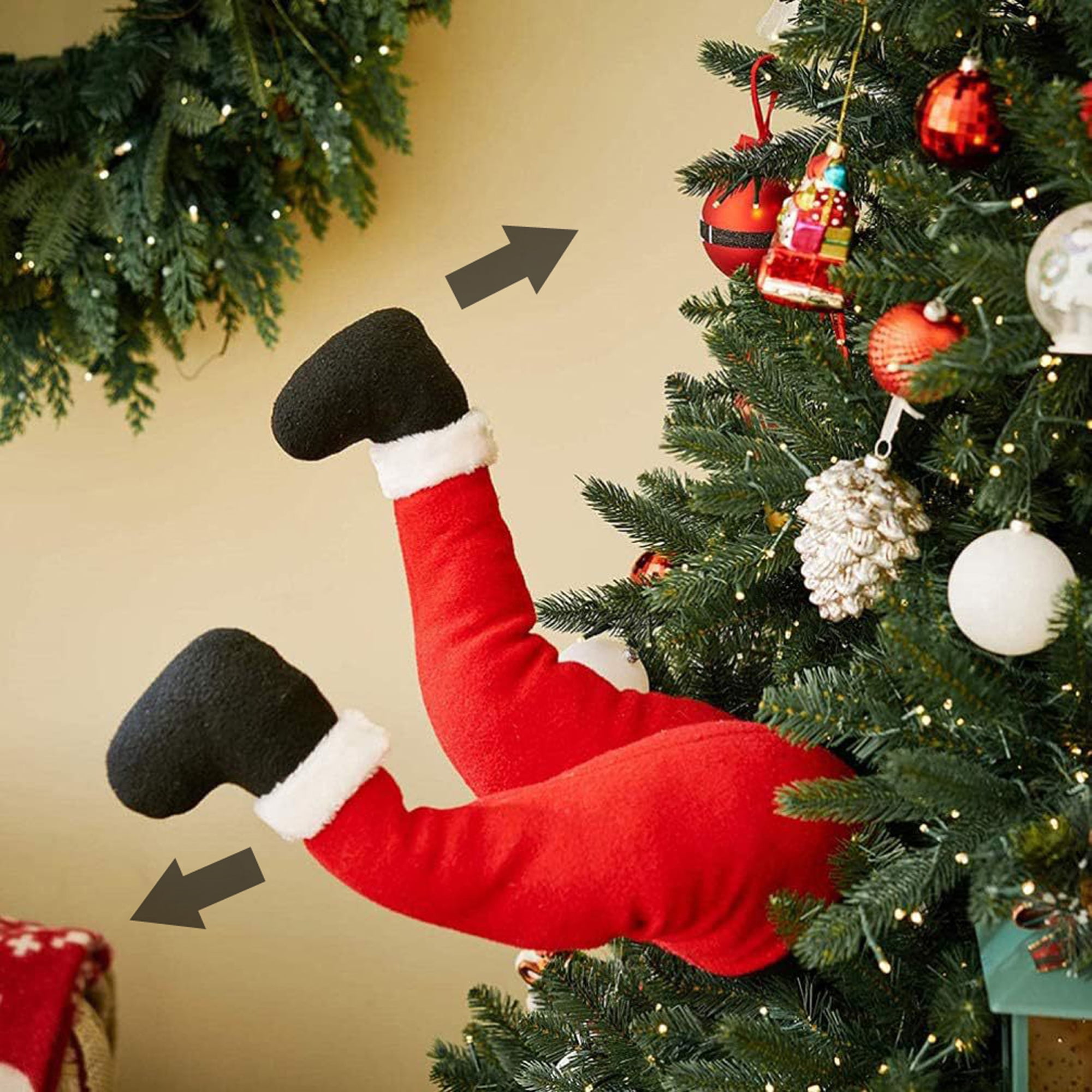 Electric Christmas Elf Legs, Motorized Elf Legs with Wiggle and Jiggle ...