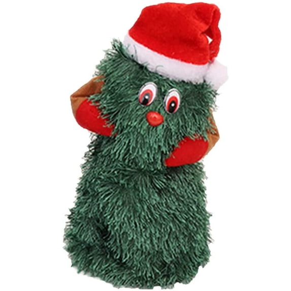 Electric Christmas Tree Singing and Dancing Christmas Plush Toy, Green ...
