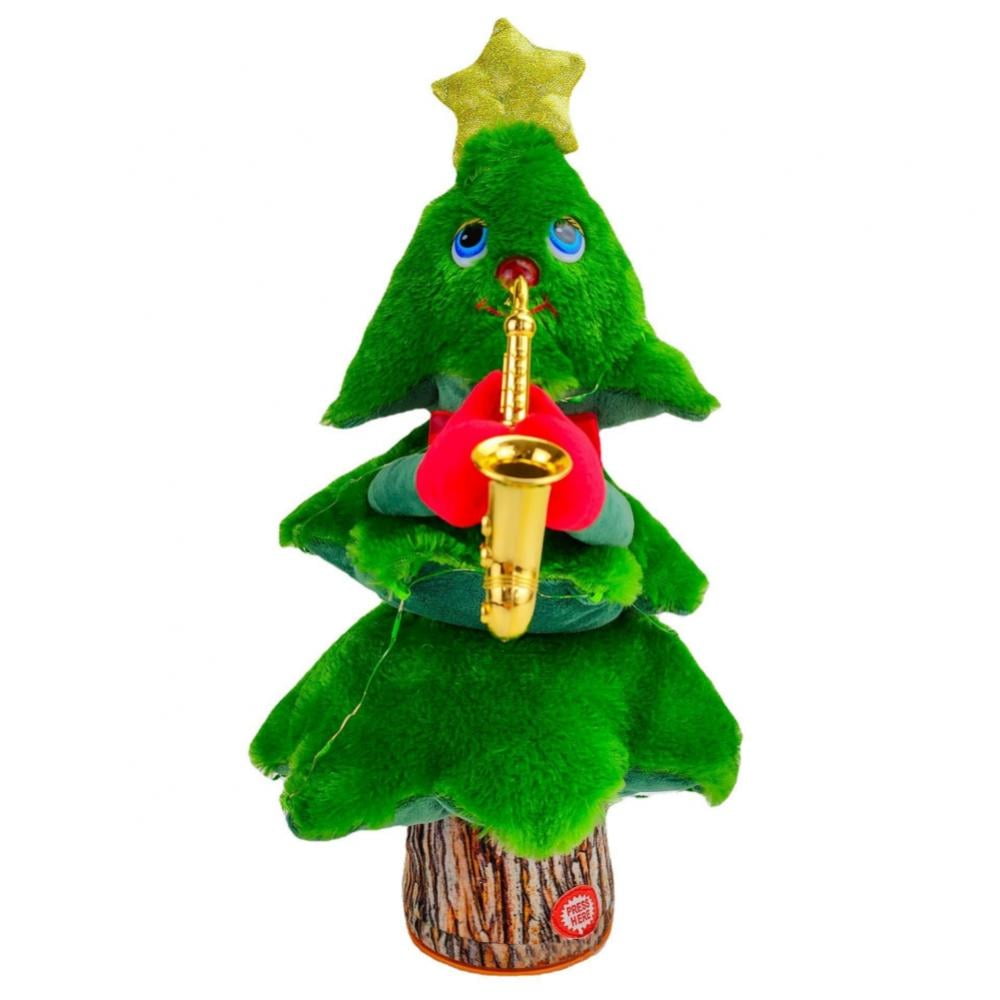 Electric Christmas Tree Singing and Dancing Glowing Christmas Toy, Green Xmas Tree Animated ...