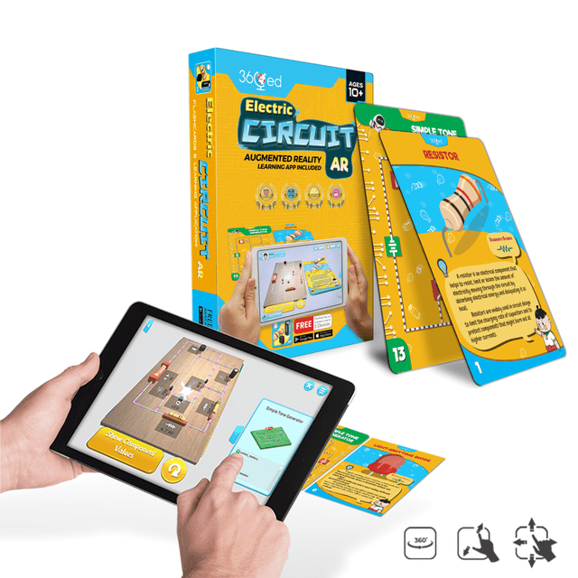 Electric Circuit AR - Electric Circuit Learning Kit Flash Cards for ...