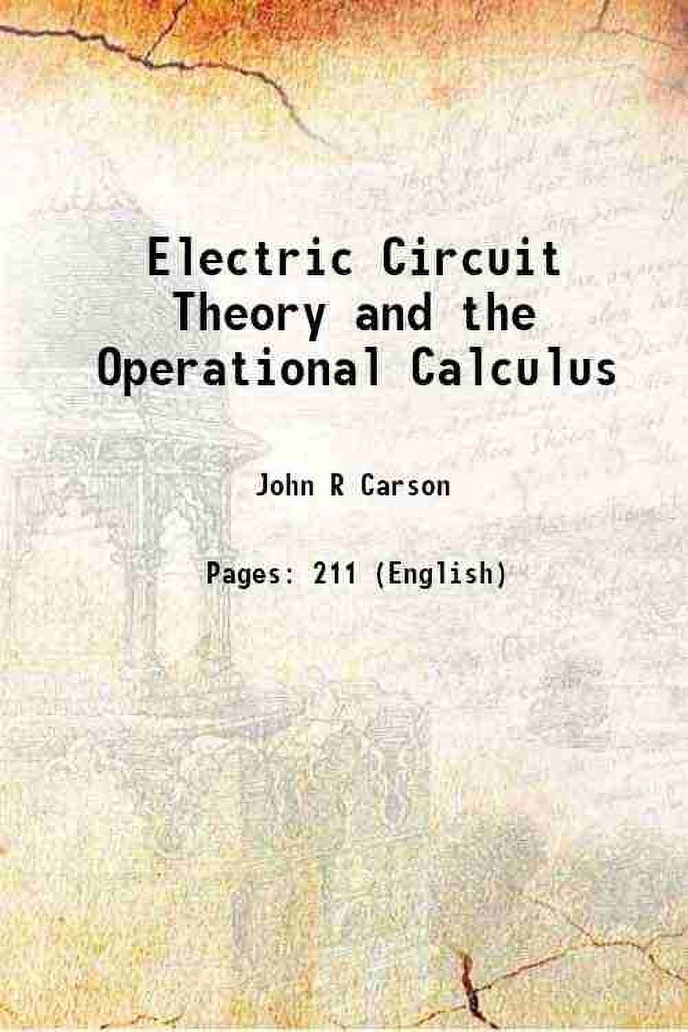 Electric Circuit Theory and the Operational Calculus 1926 - Walmart.com