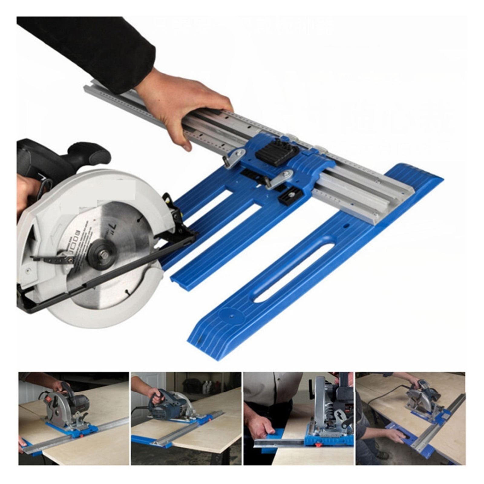 Electric Circular Saw Fixed Guide Rail Woodworking Sliding Cutting ...