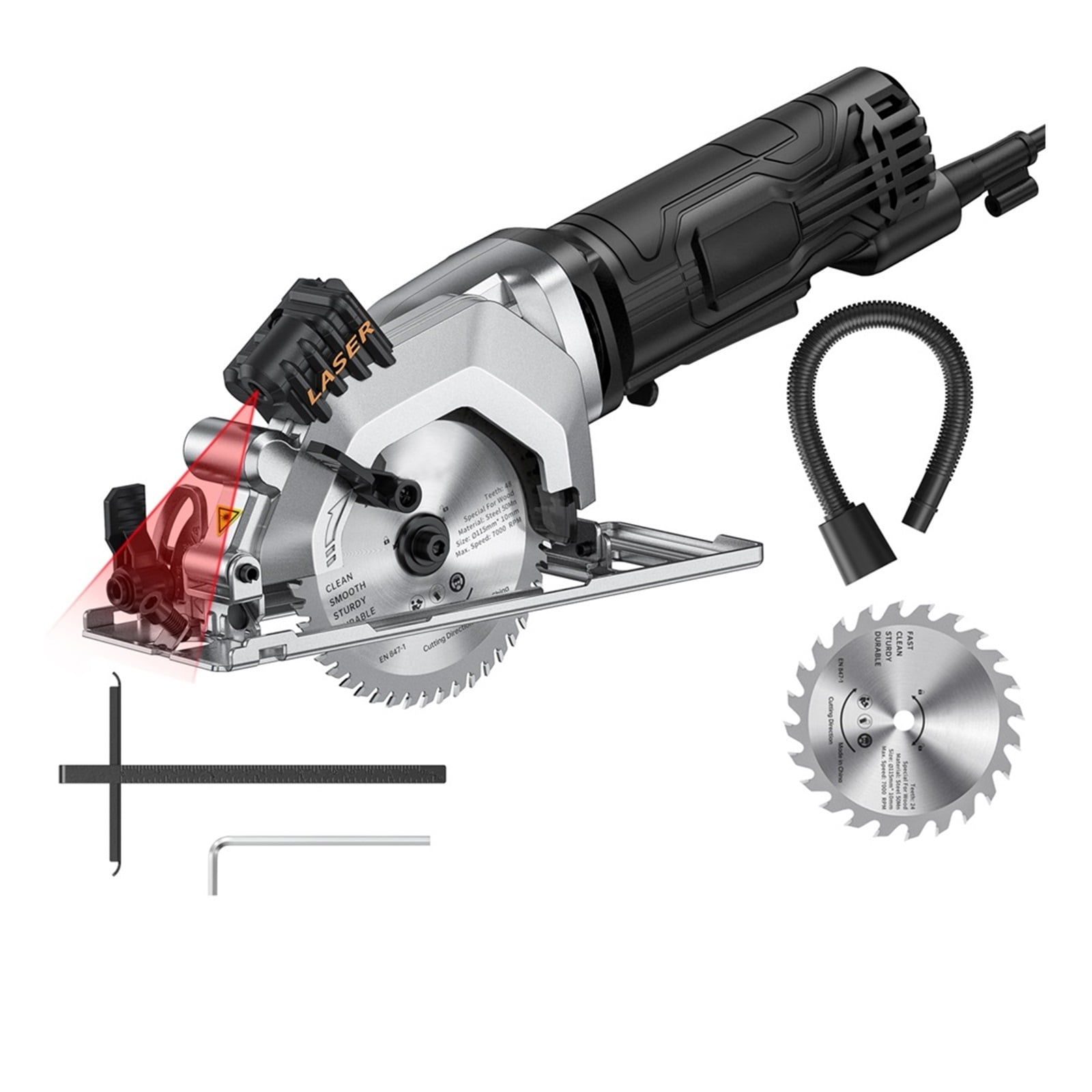 Electric Circular Saw with Cutting Guide 4.8 Amp 4-1/2 Inch 3500RPM ...
