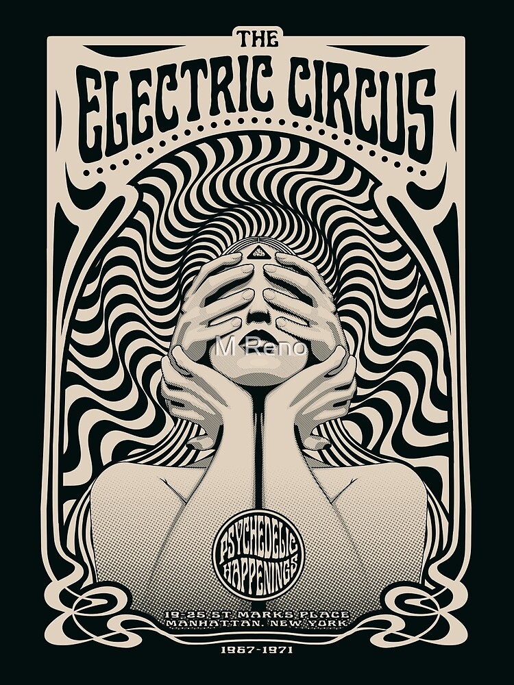 Electric Circus Psychedelic Sixties Poster Poster Framed-unframed ...
