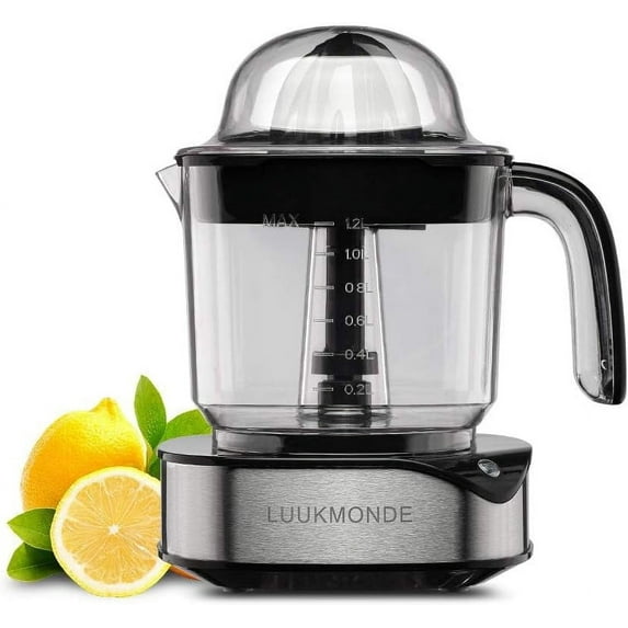 Electric Citrus Juicer 1.2L Large Volume, Orange with Powerful Motor ...