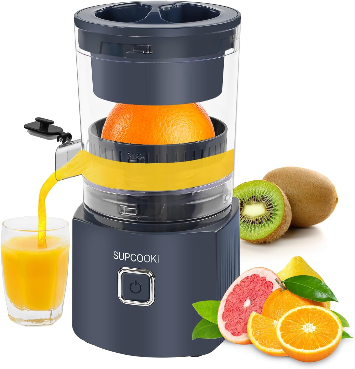 Electric Citrus Juicer, Rechargeable Juicer Machine with USB Cable and ...