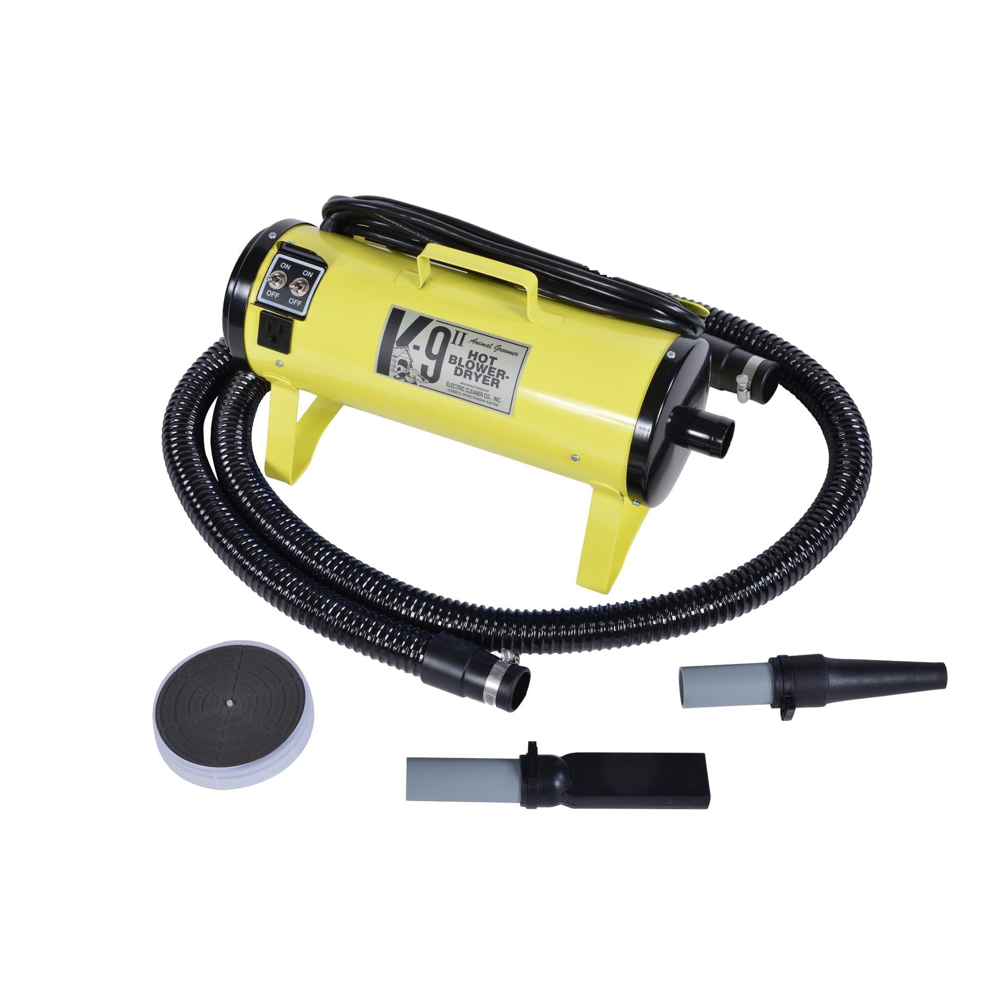 Electric Cleaner Company ECC K9 II Dog Blow Dryer, Yellow - Heavy Duty ...