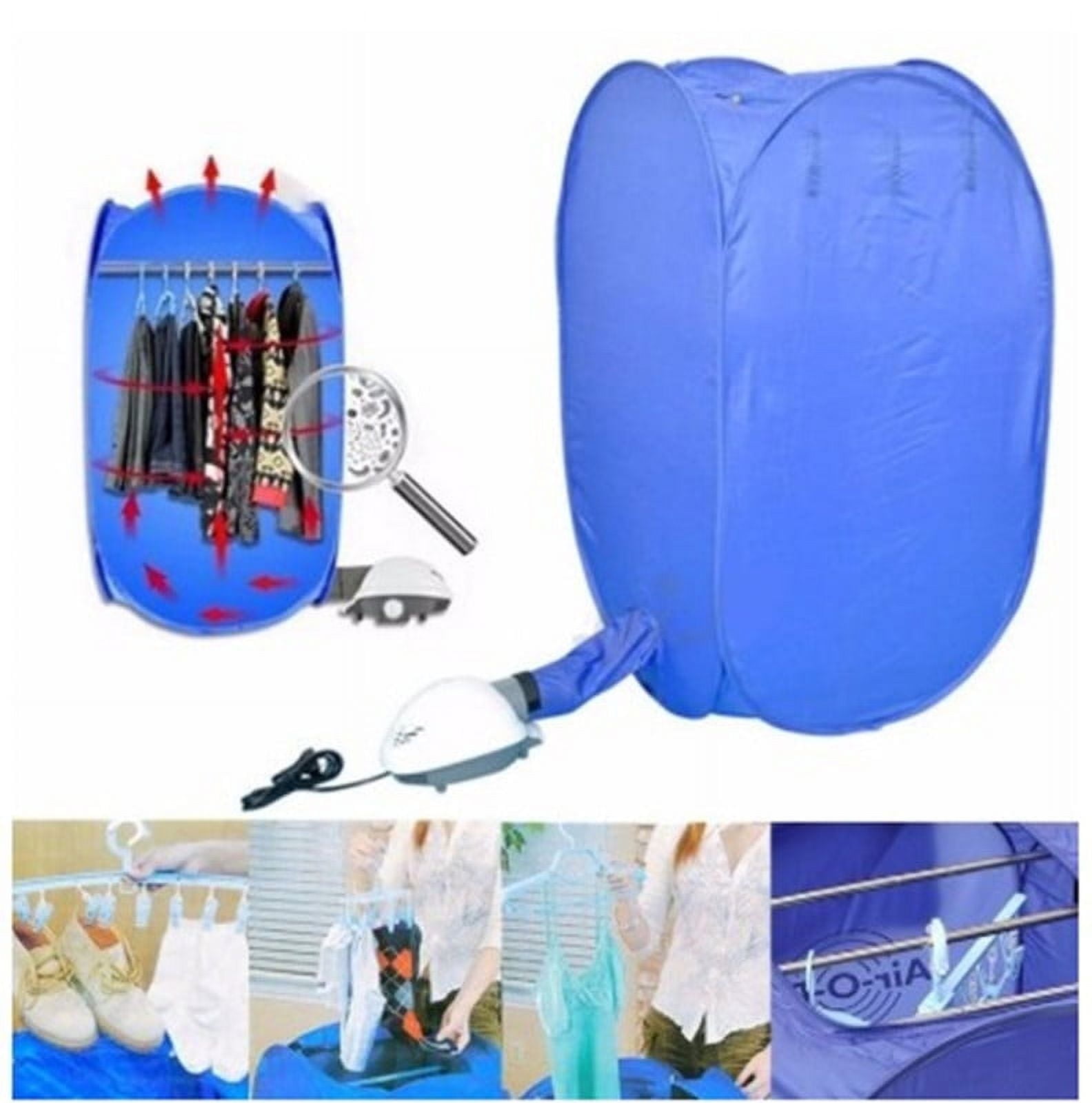 Fyydes Electric Clothes Dryer Portable Air Clothes Dryer Fast Folding ...