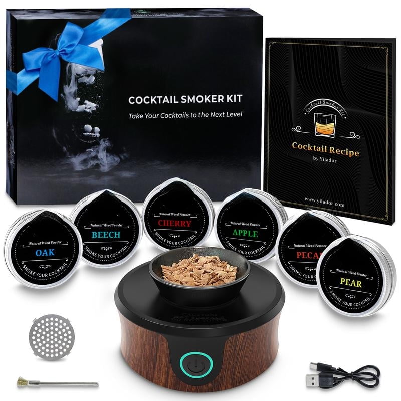 Electric Cocktail Smoker Kit, Drink Cocktail Kit for Old Fashioned ...