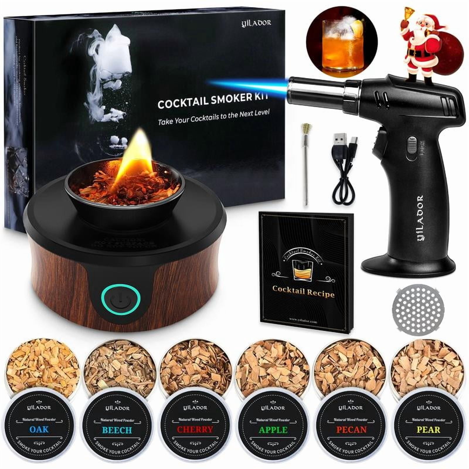 Electric Cocktail Smoker Kit, Thicker Smoke for Rich Flavor, 6 Flavors ...