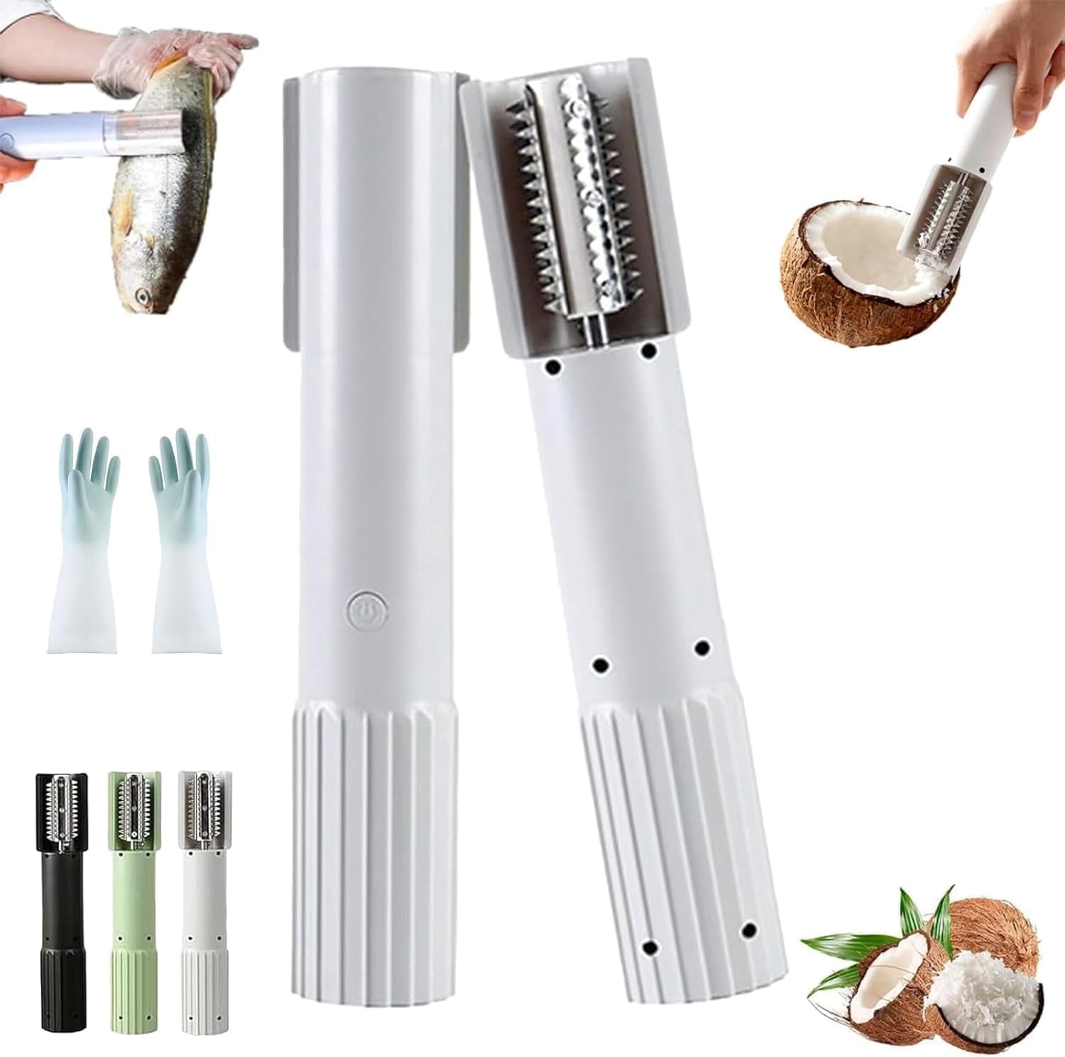Electric Coconut Grater Machine | Handheld Cordless Scraper & Shredder ...