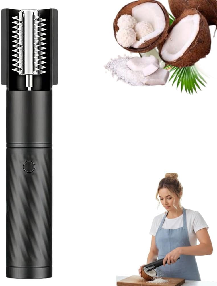 Electric Coconut Grater Stainless Blades Cordless Removable Head for ...