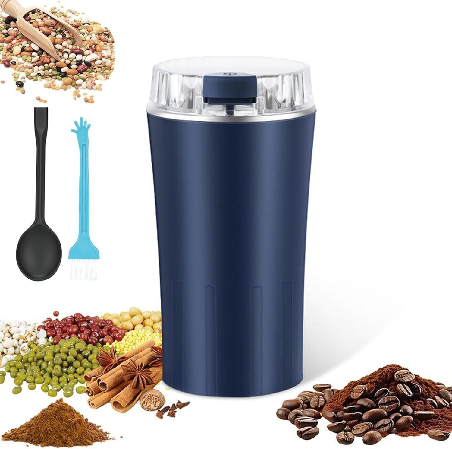 Electric Coffee Grinder, CoffeeBean and Spice Grinder,300w powerful ...