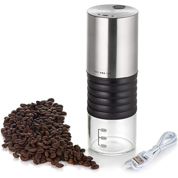 Electric Coffee Grinder With Usb And With Easy On/Off Button, Coffee ...