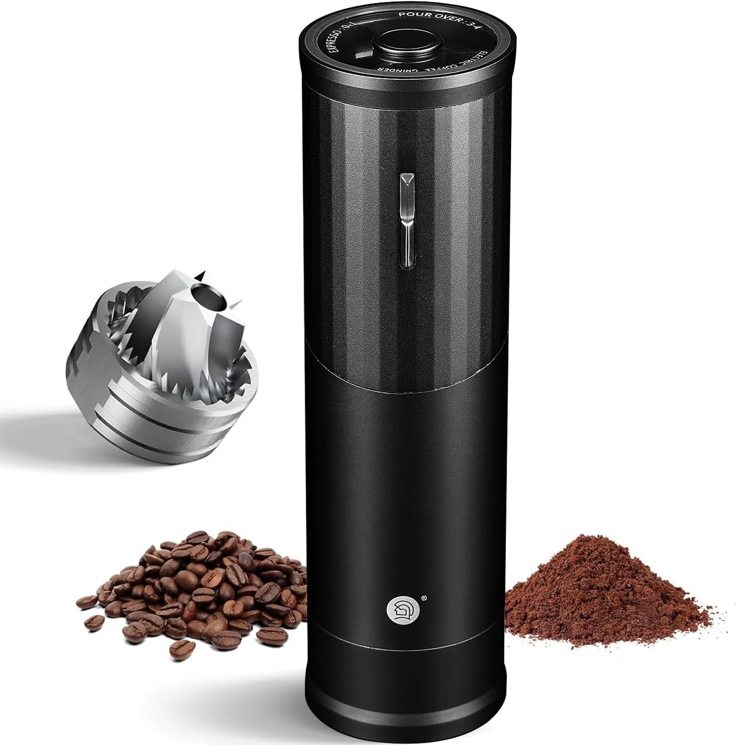 Electric Coffee Grinders, Portable Burr Grinder Capacity 50g w/Magnetic ...