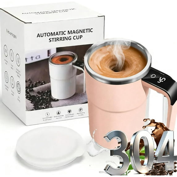 Electric Coffee Mug with Built-in Automatic Magnetic Stirrer ...
