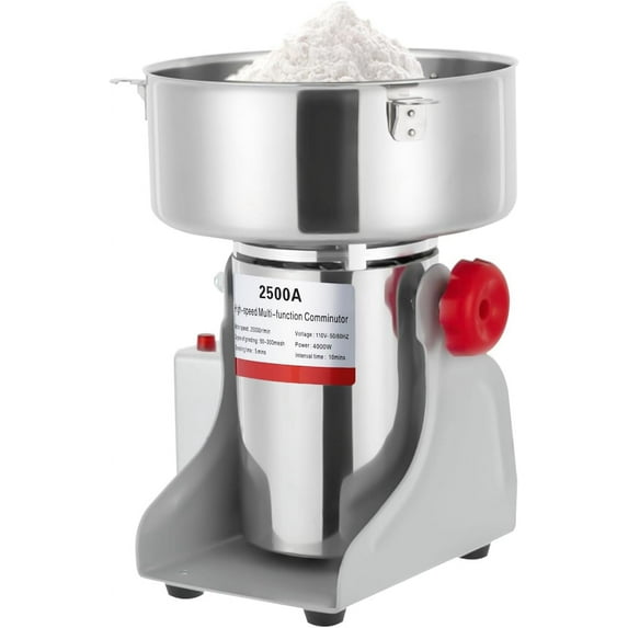 Electric Commercial 2500g Grain Mill Machine, 4500W Grist Mill ...