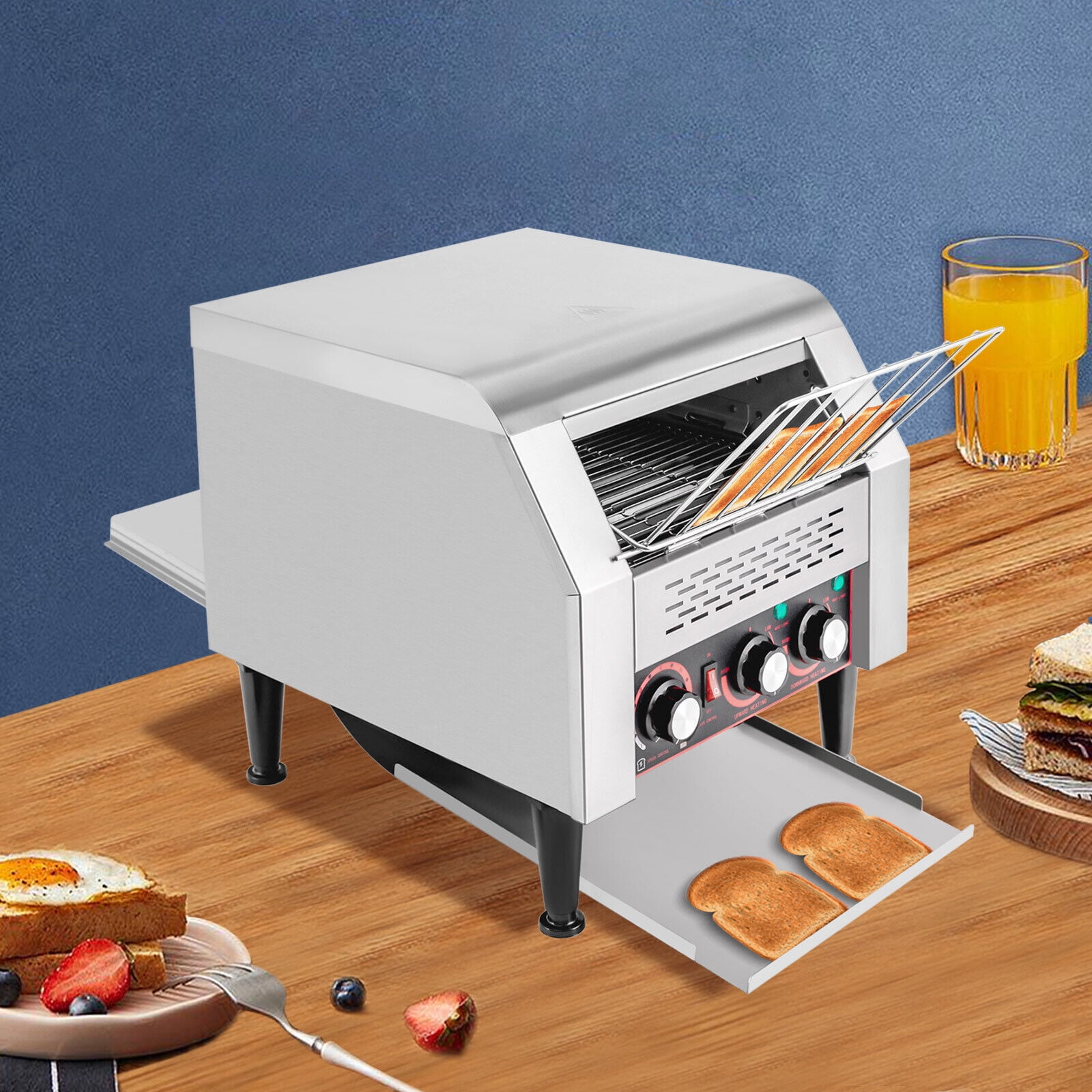 Electric Commercial Conveyor Toaster 300PCS/H Tray Toasting Machine ...