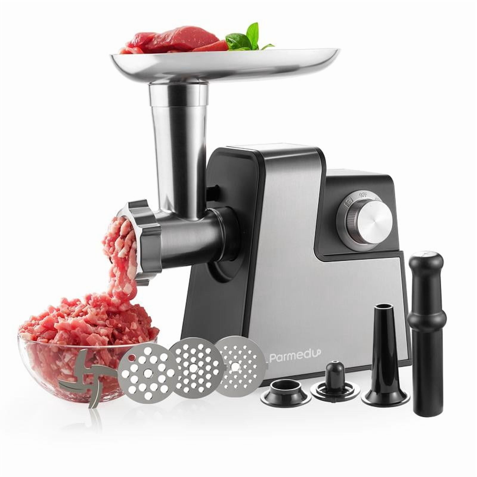 Electric Compact Stainless Steel Meat Grinder Mincer with 3 Plates ...