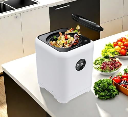 Electric Compost Bin for Kitchen Indoor, 3L Countertop Electric ...