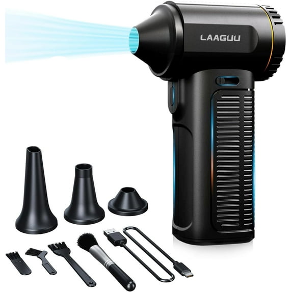 Electric Compressed Air Duster, 130000RPM Adjustable Infinitely Speed ...