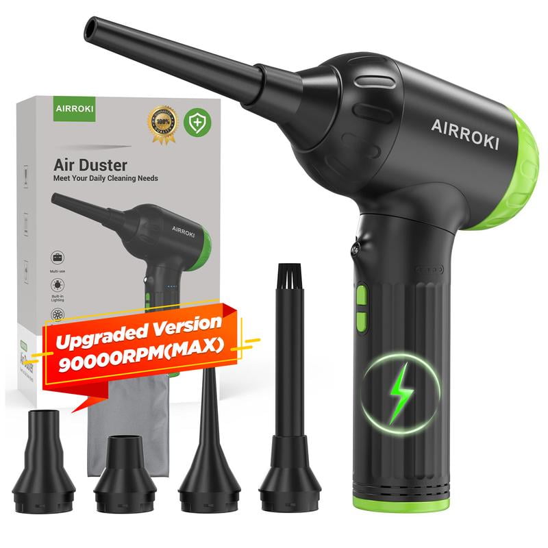 Electric Compressed Air Duster Cleaner for PC - Rechargeable Cordless ...