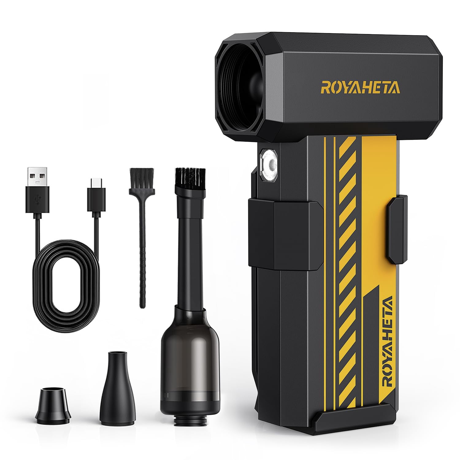 Electric Compressed Air Duster Cordless: 130000RPM Air Blower with LED ...