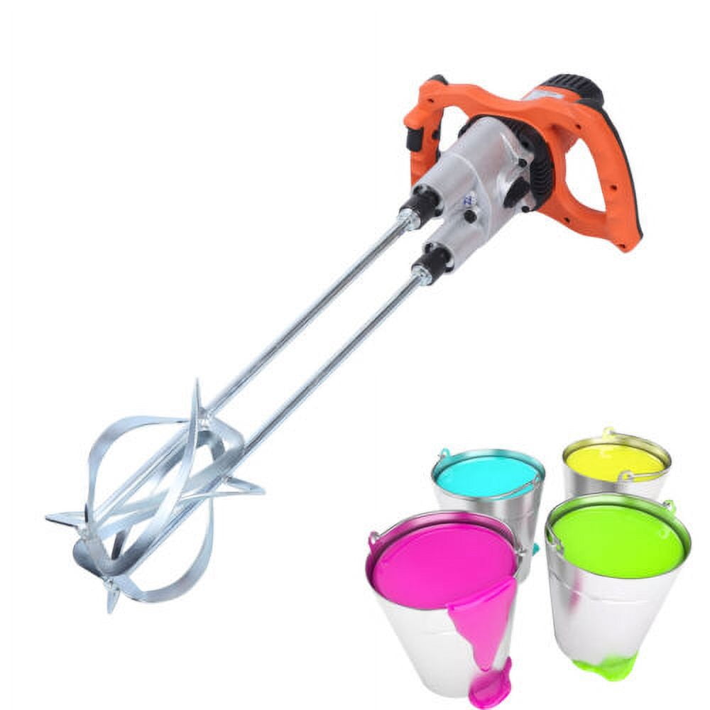 Electric Concrete Cement Mixer Plaster Mortar Double Agitators 1800W 2 ...
