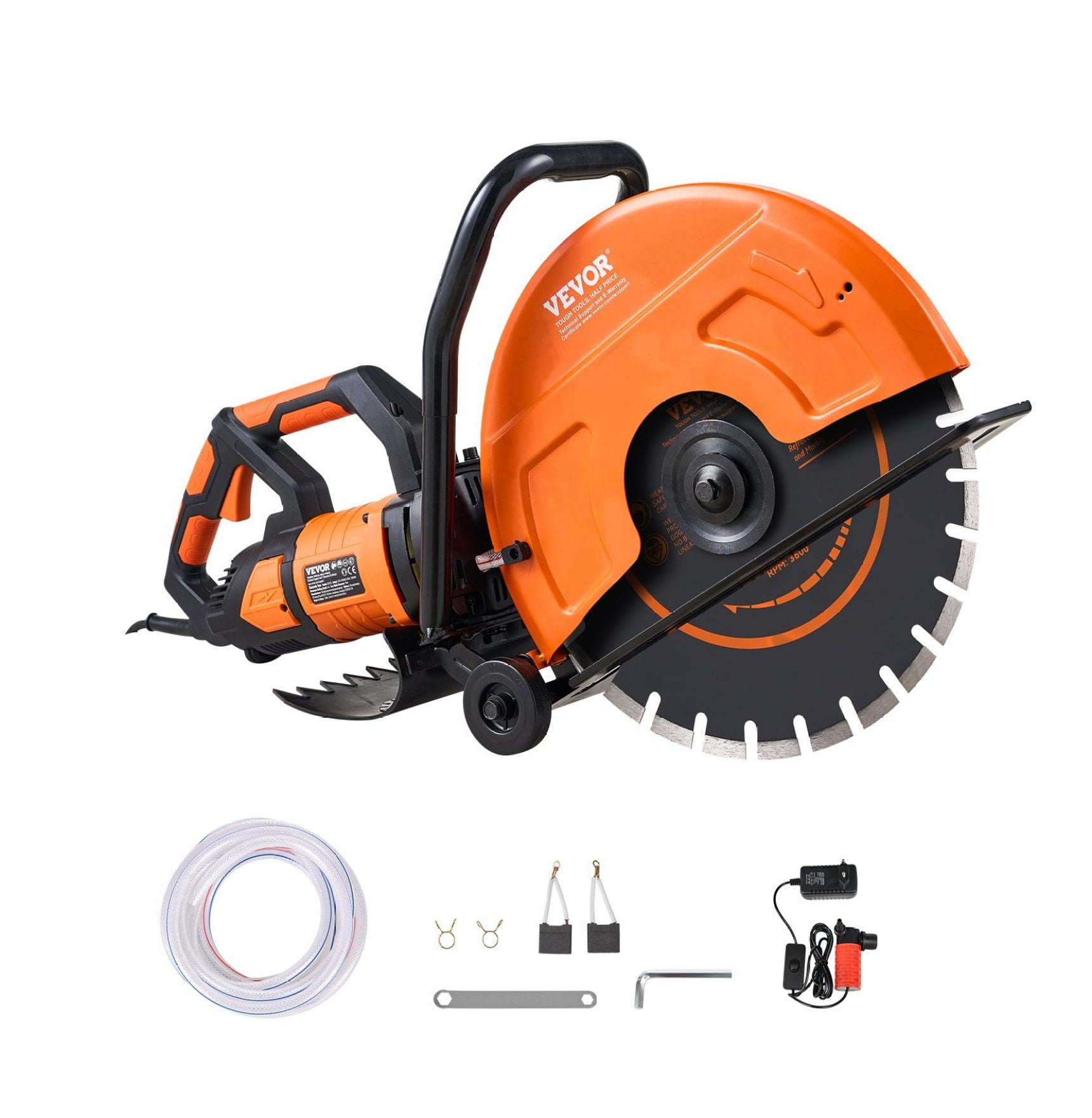 Electric Concrete Saw, 16 in, 3200 W 15 A Motor Circular Saw Cutter ...