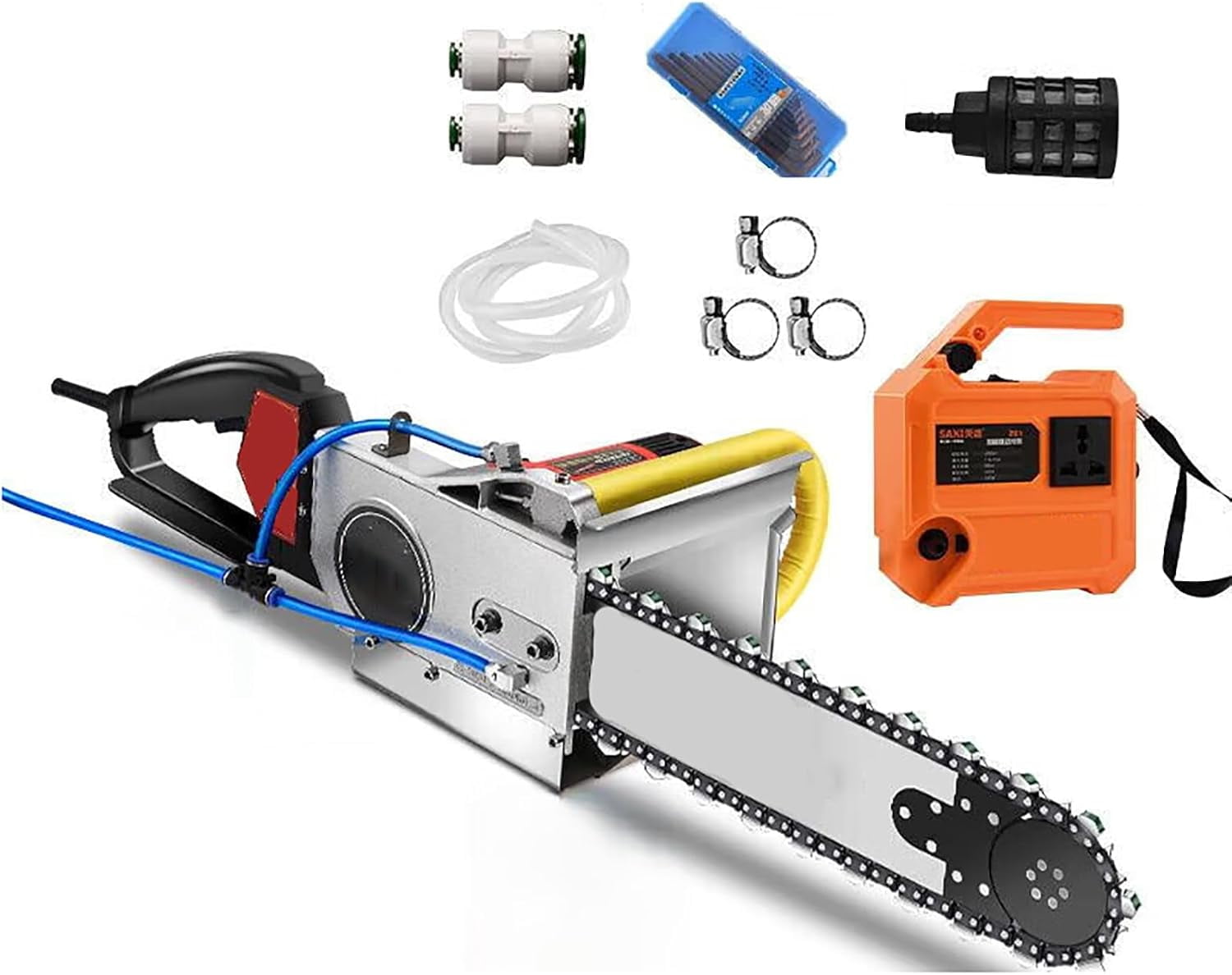 Electric Concrete Saw 6600W – Wet/Dry Masonry Wall Chaser Cutter 0-40mm ...