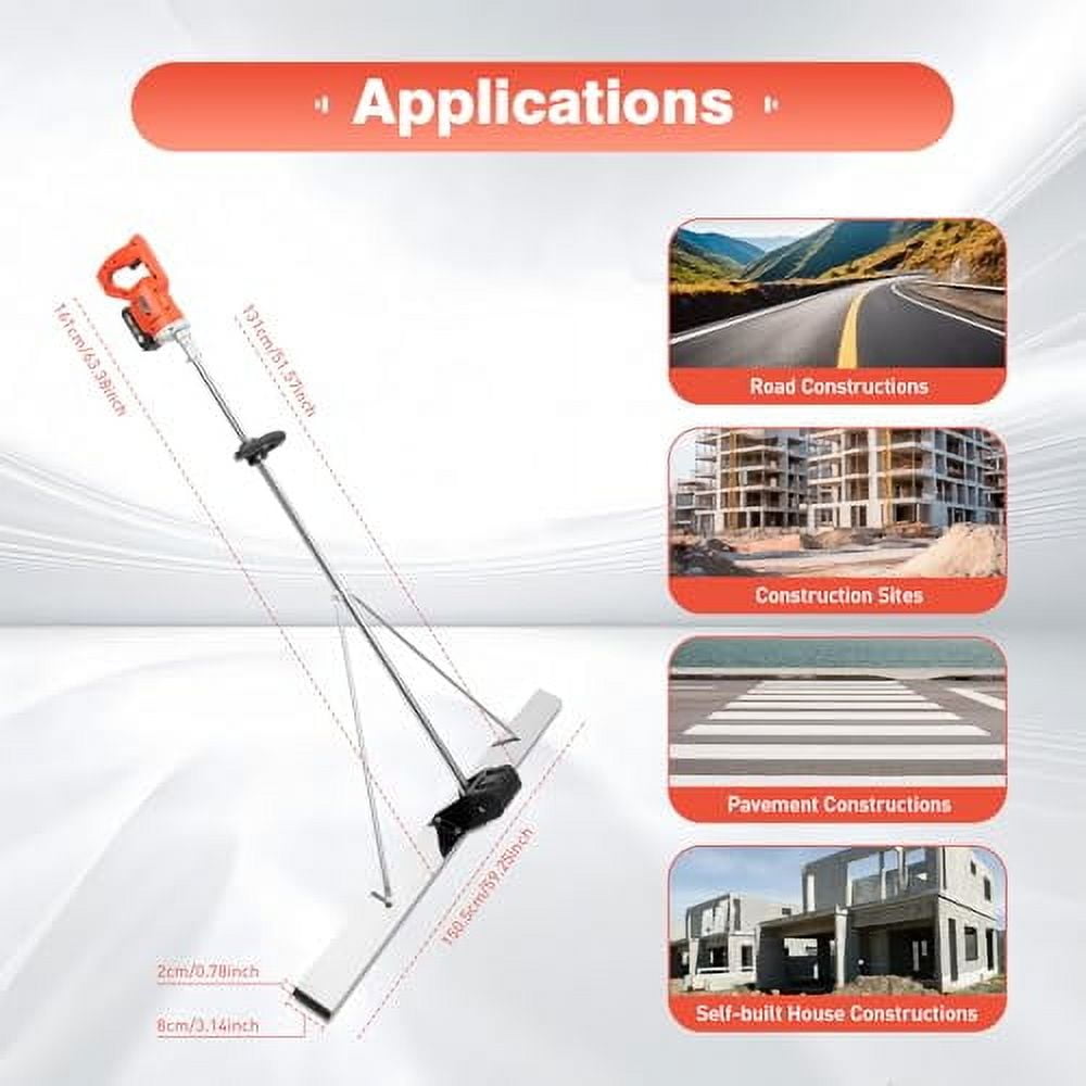 Electric Concrete Vibrating Machine with Battery Cordless Concrete ...