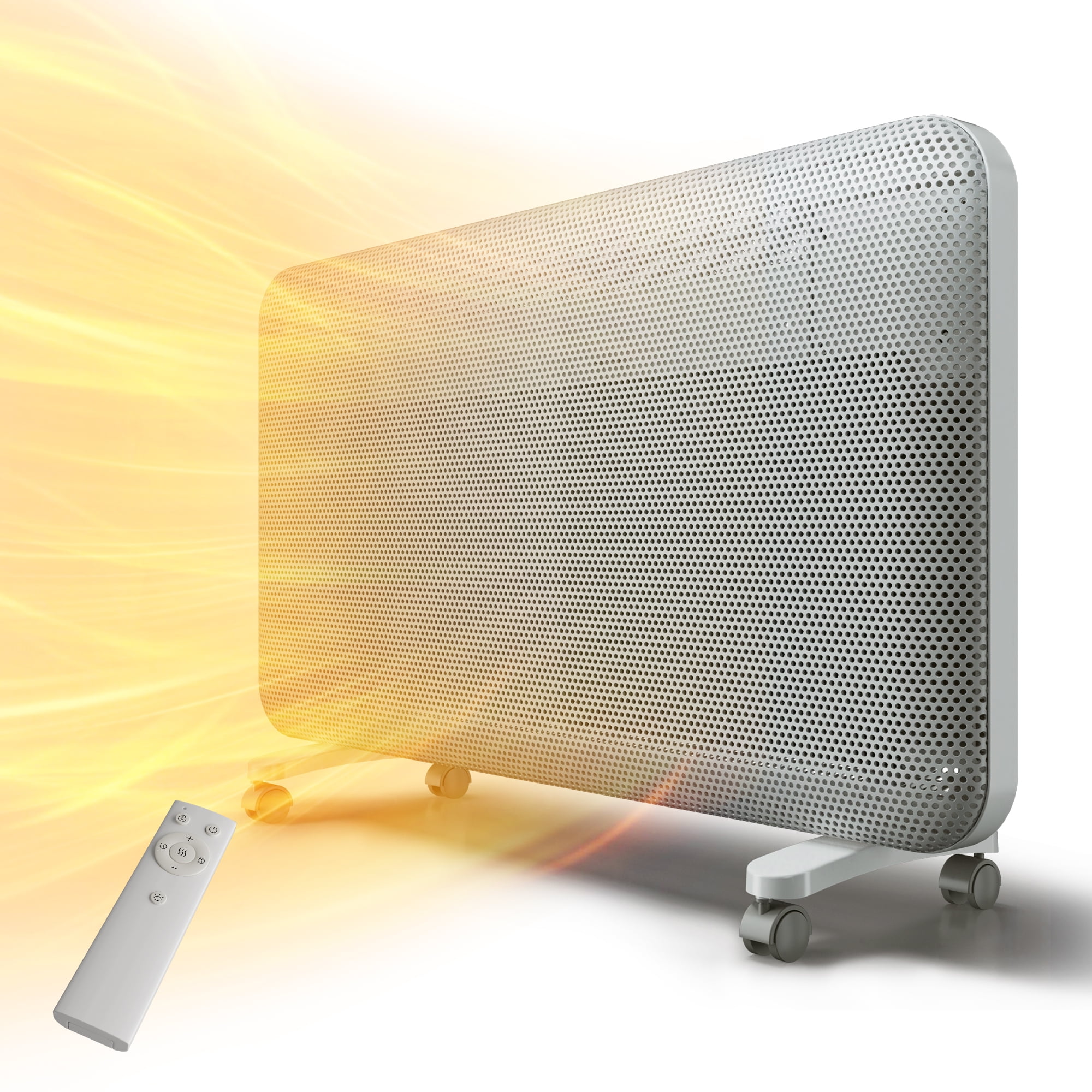Electric Convection Panel Heater, 2-in-1 Wall Mounted & Freestanding ...