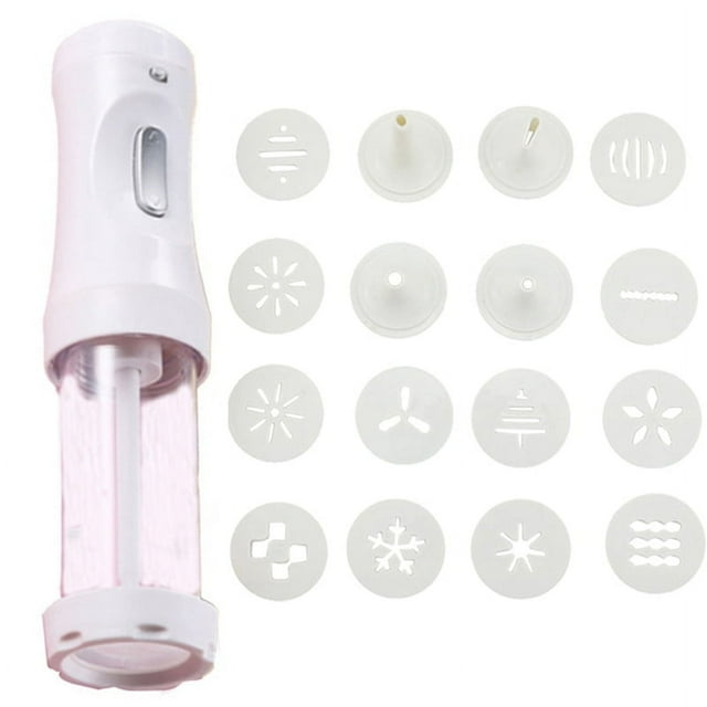 Electric Biscuit Shaper & Cupcake Mold Cookie Press Churros Maker with ...